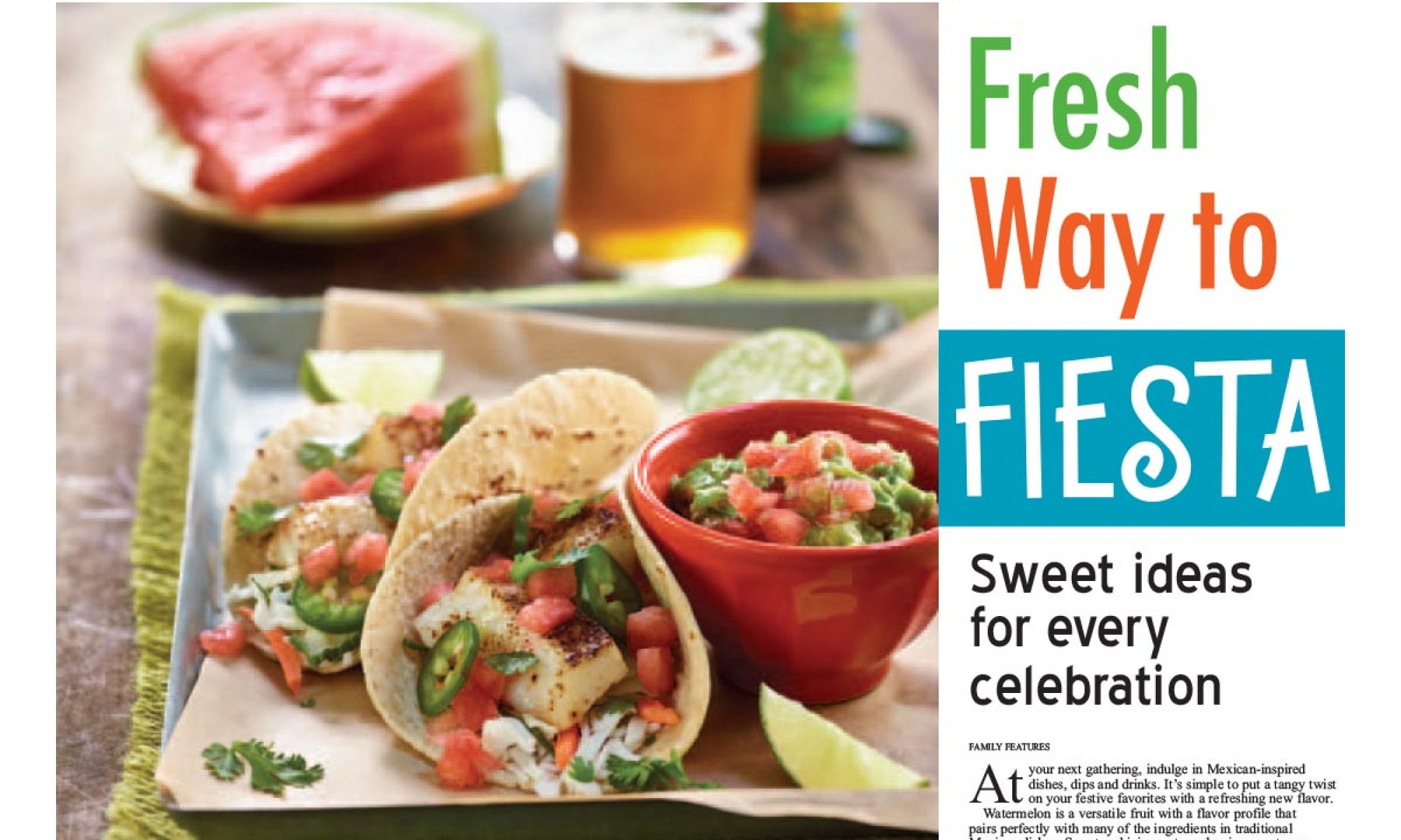 Fresh Ways to Fiesta - Watermelon Board