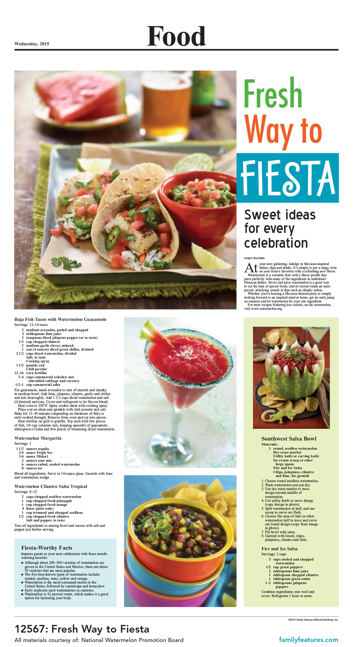 Fresh Ways to Fiesta - Watermelon Board