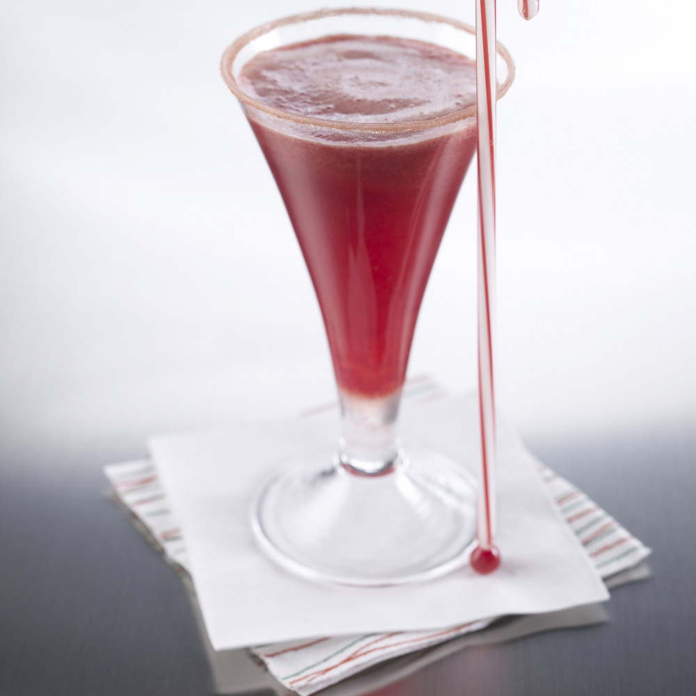 Watermelon Candy Cane Cocktail - Watermelon Board