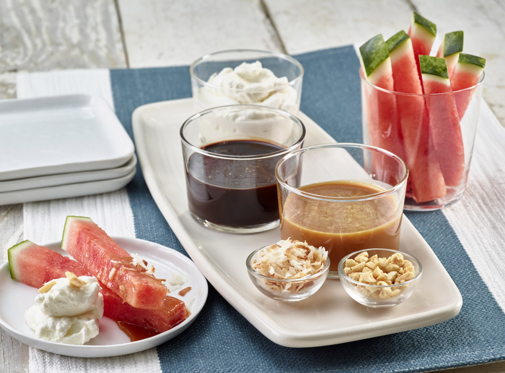 Watermelon Sundae Dippers - Watermelon Board