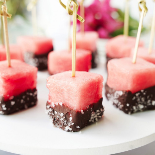 Chocolate Covered Watermelon Bites - Watermelon Board