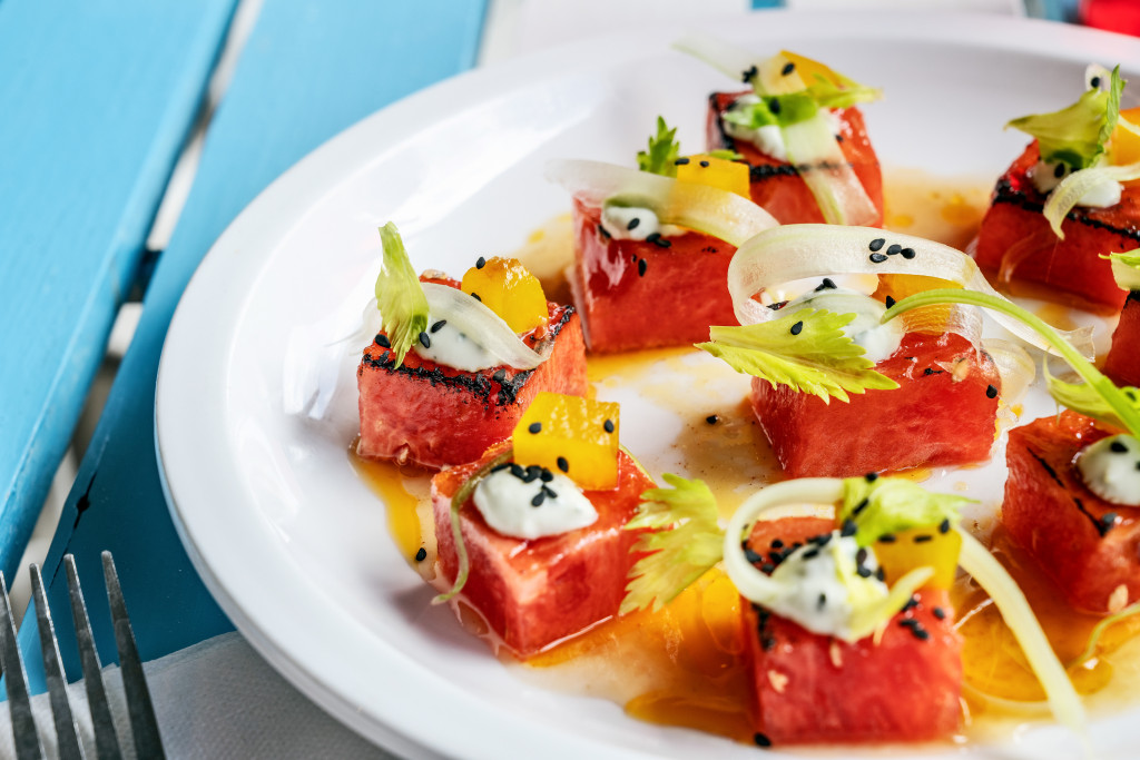 Charred Watermelon Salad - Watermelon Board